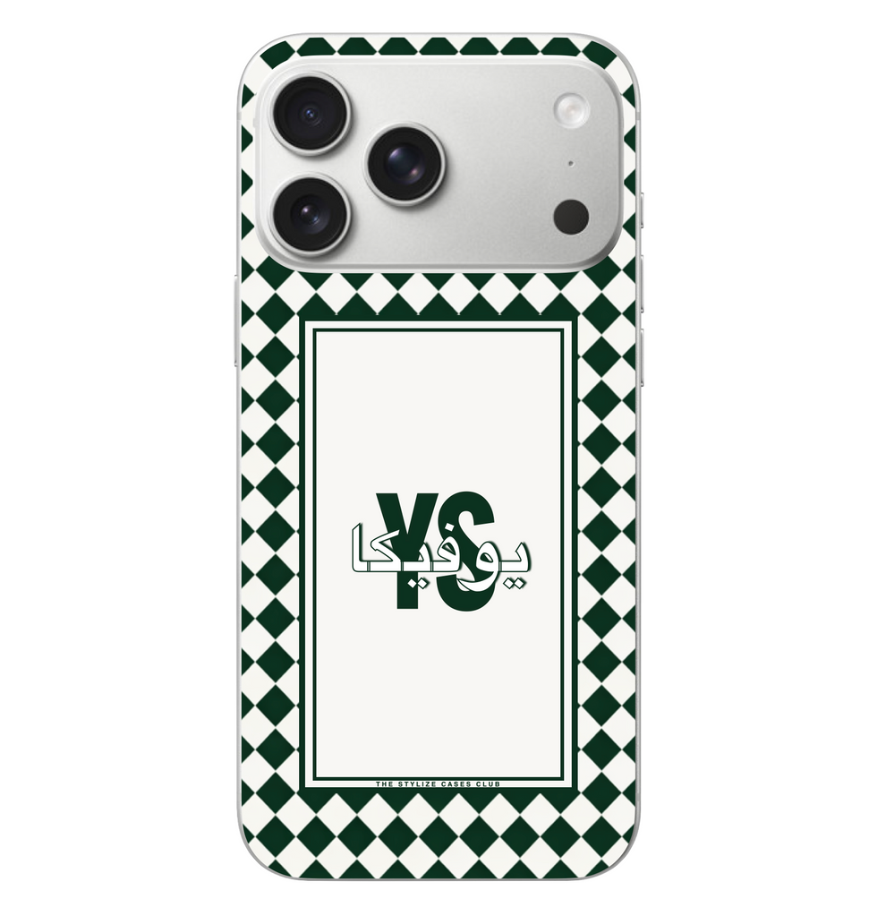Check Green Club Edition Case – StyliZe Cases